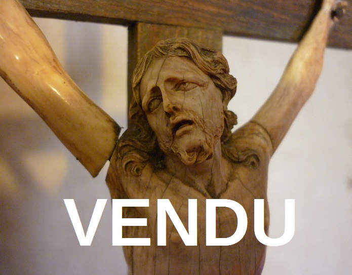 Crucifix du XVIIe / XVIIIe siècle , Christ janséniste en ivoire - BROC ...