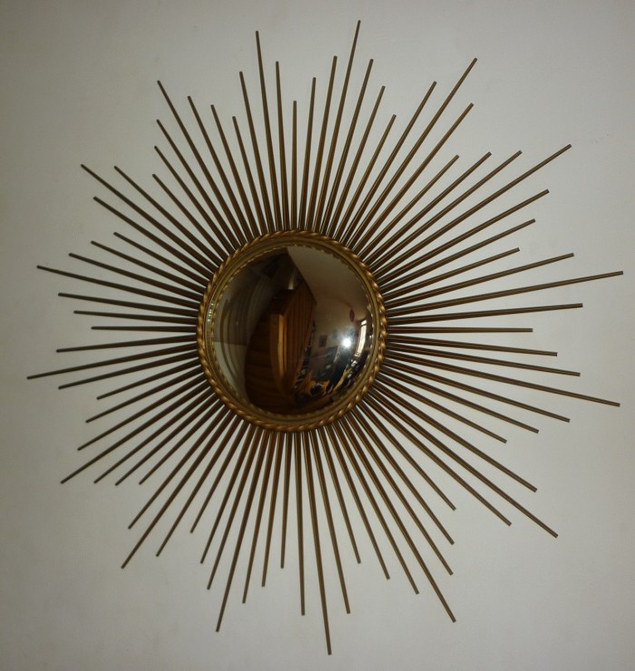 Miroir Soleil œil de sorcière signé Chaty Vallauris AM - BROC' EN' GUCHE