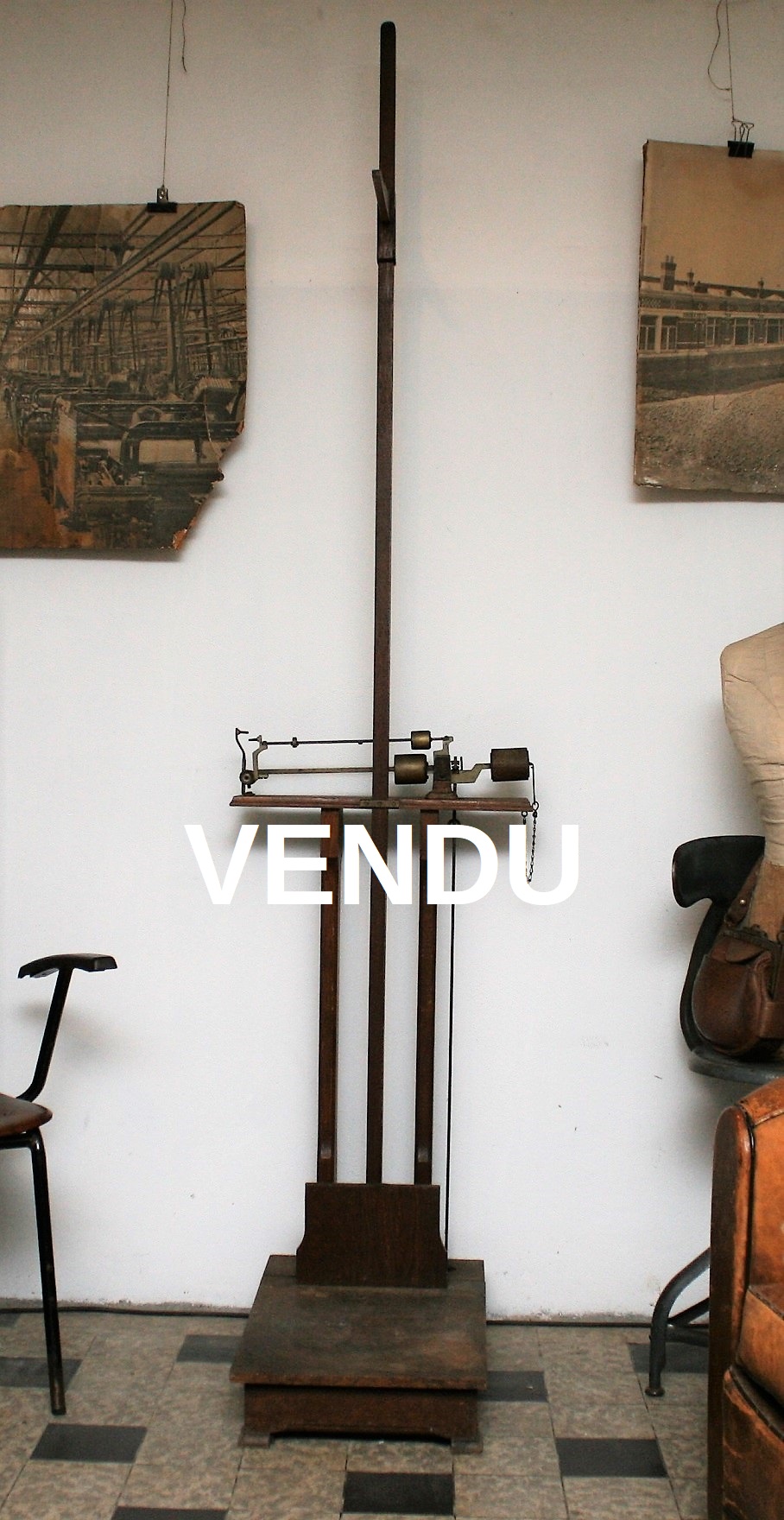 Balance et toise de médecin 1930's - BROC' EN' GUCHE