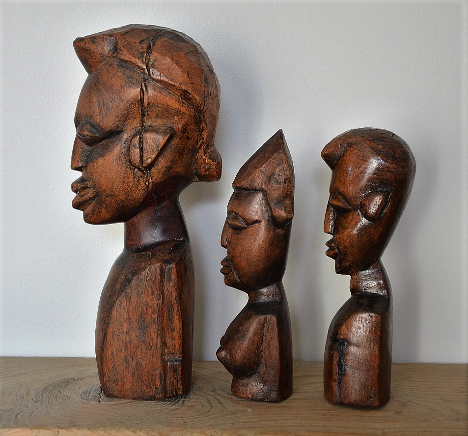 Statues sénégalaises en bois 1960's - BROC' EN' GUCHE